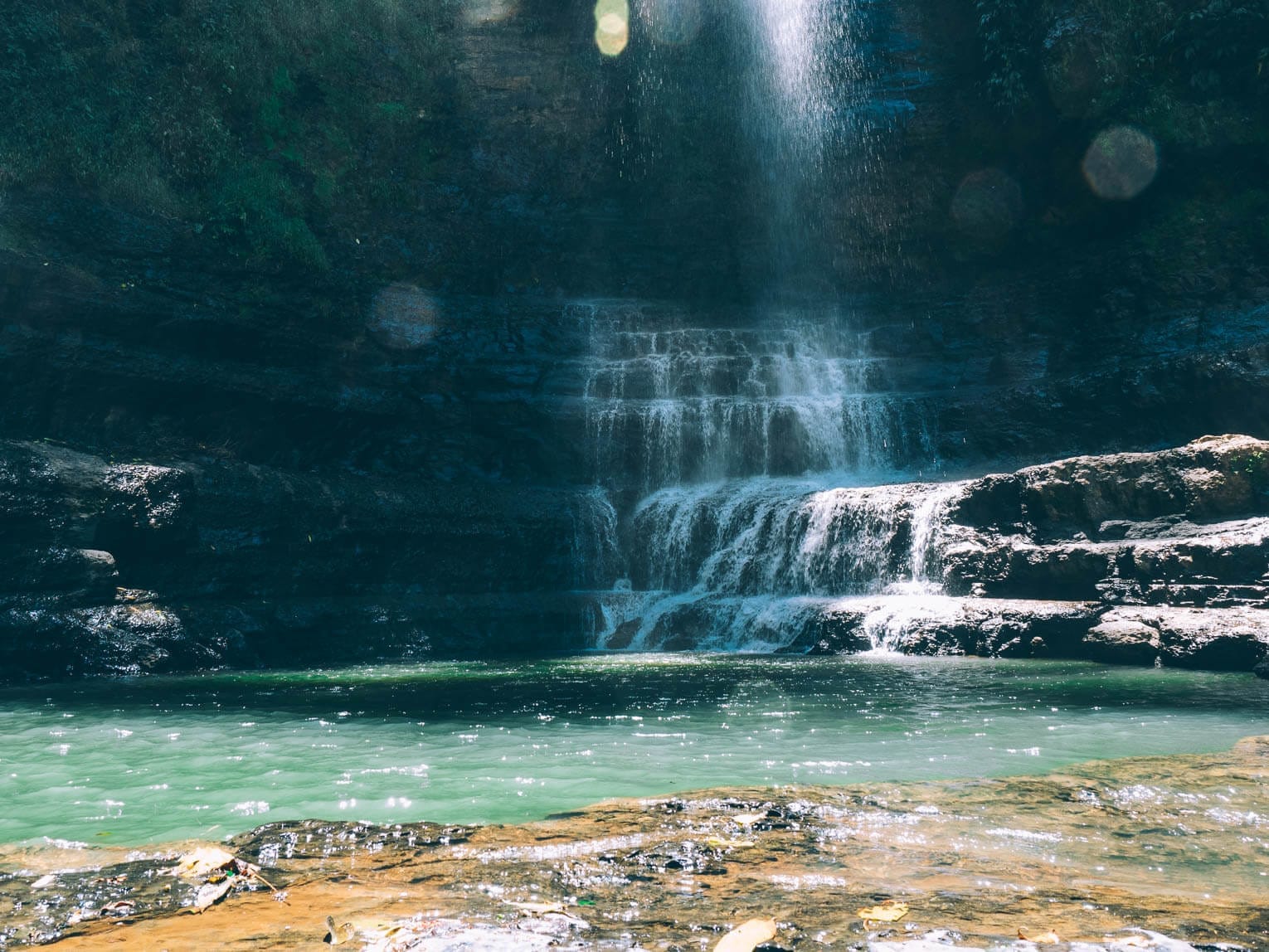 Cascade Juan Curi dans le Santander / Mon voyage en Colombie